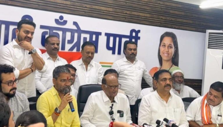 In Guise Of Book Launch, Sharad Pawar Inducts Nilesh Lanke from Ajit Pawar team - Mumbaikar News