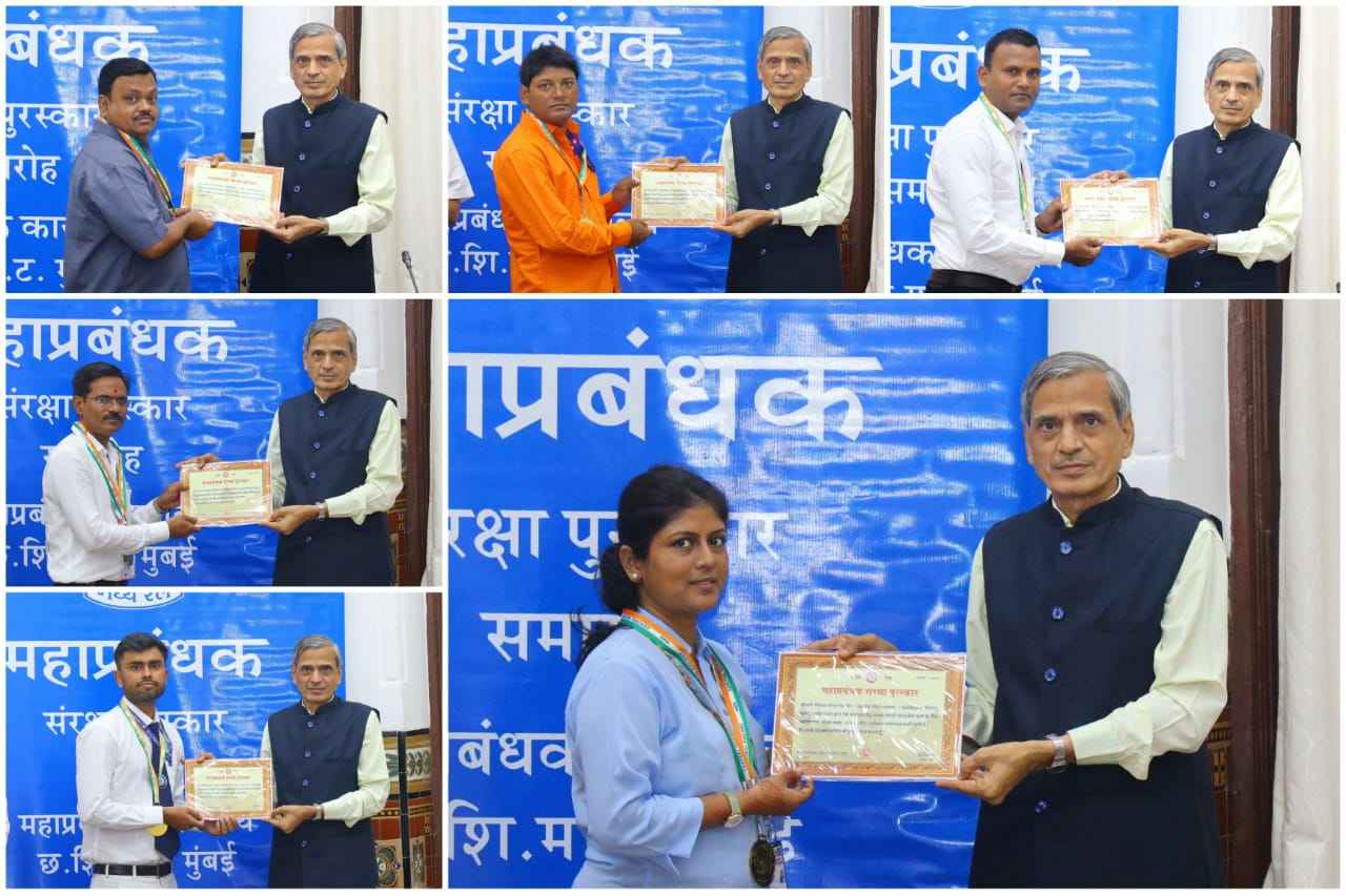 6 Mumbai Division Employees Receive Central Railway Safety Awards for ...