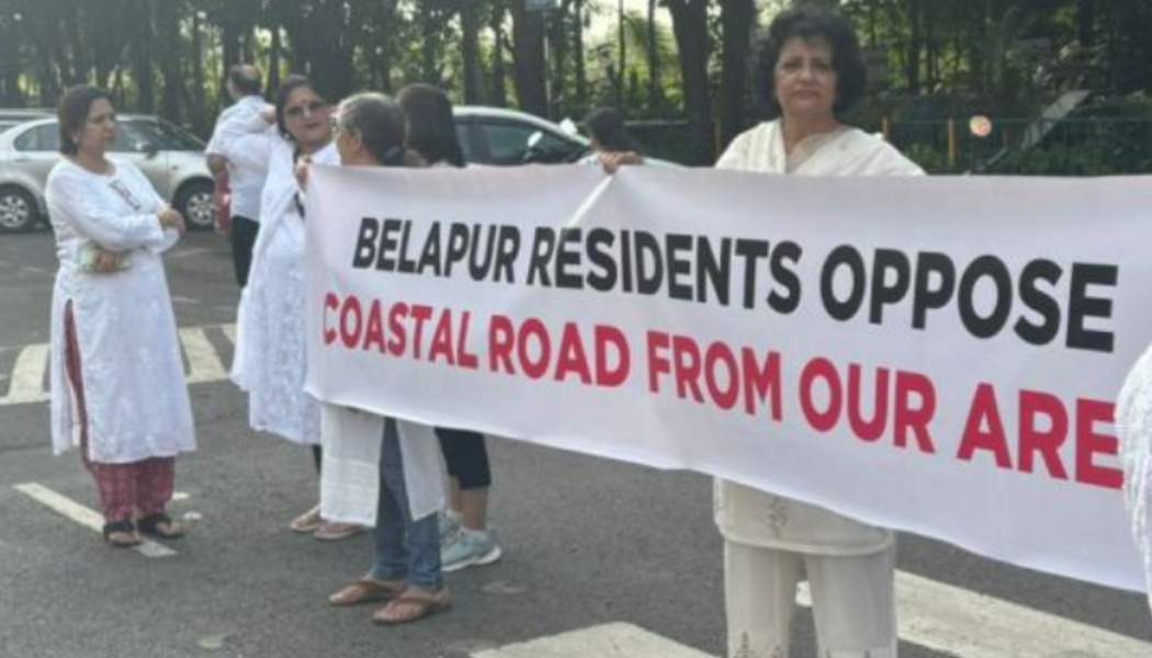 Residents and Activists Form Human Chain in Navi Mumbai to Protest ...